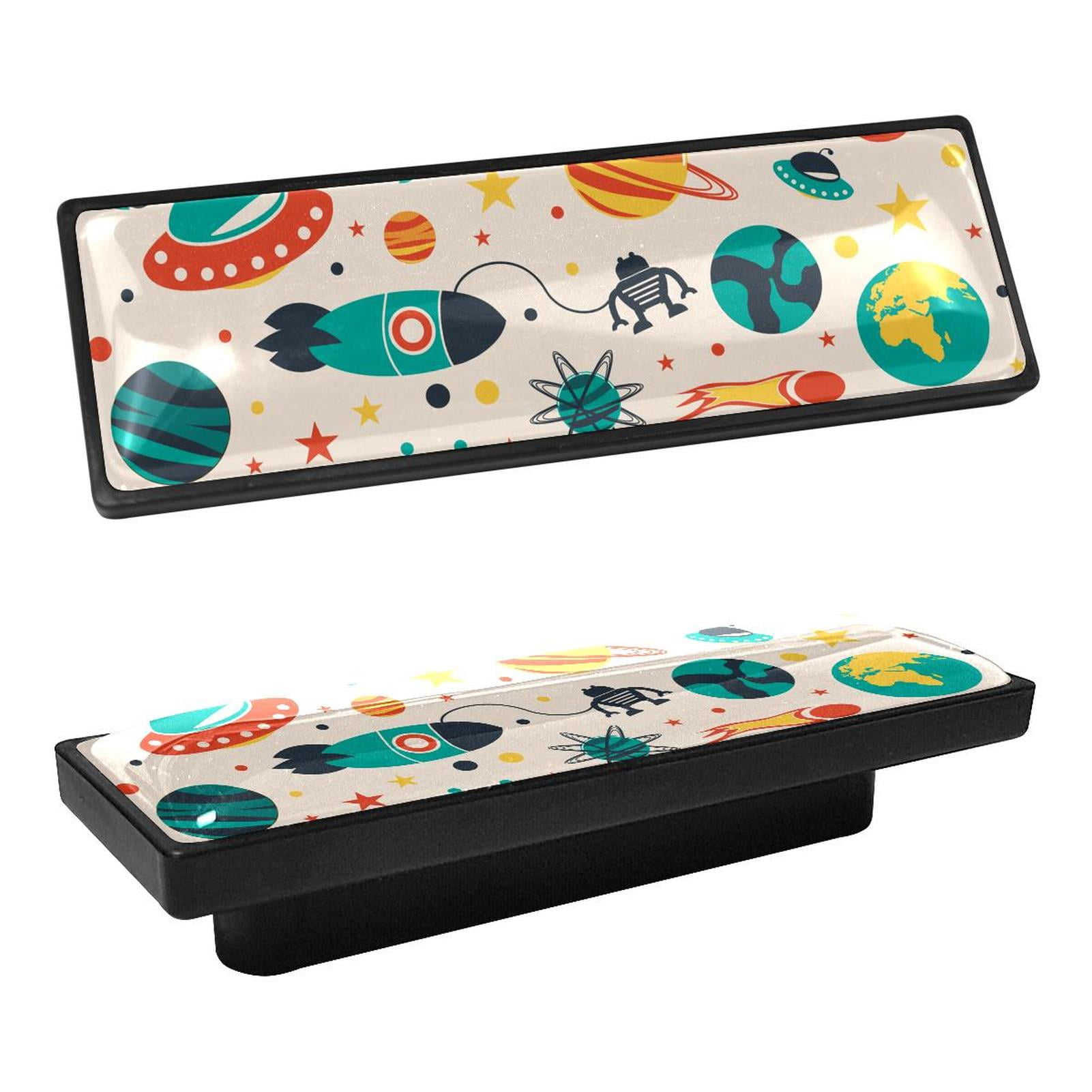 4 Pcs Rectangle Cabinet Handle Cupboard Knob Drawer Pulls Handle Outer ...