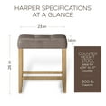 Carte: A La Carte Home Harper Counter Stool in Weathered Oak Wood ...