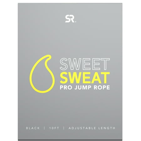 Sports Research Sweet Sweat Pro Jump Rope, Black, 1 Jump Rope | Walmart ...