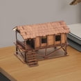 Kokiya 1/72 Models House Unpainted DIY Wooden House Assemble DIY ...