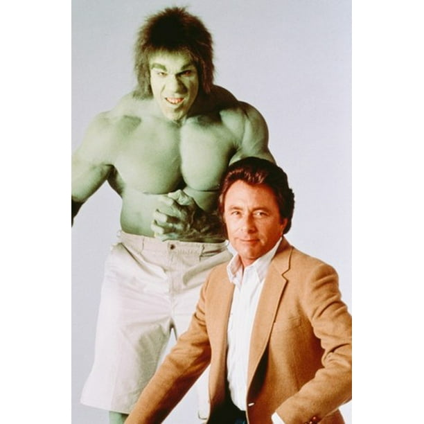 Bill Bixby and Lou Ferrigno in The Incredible Hulk 24x36 Poster tv ...