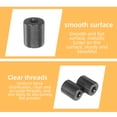 2Pcs Black Aluminum 1/4Inch Female To Female Adapters With AntiSlip ...