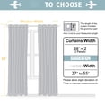 Blackout Curta84 Inch Long For Bedroom With Black Liner 2 Thick Layers ...