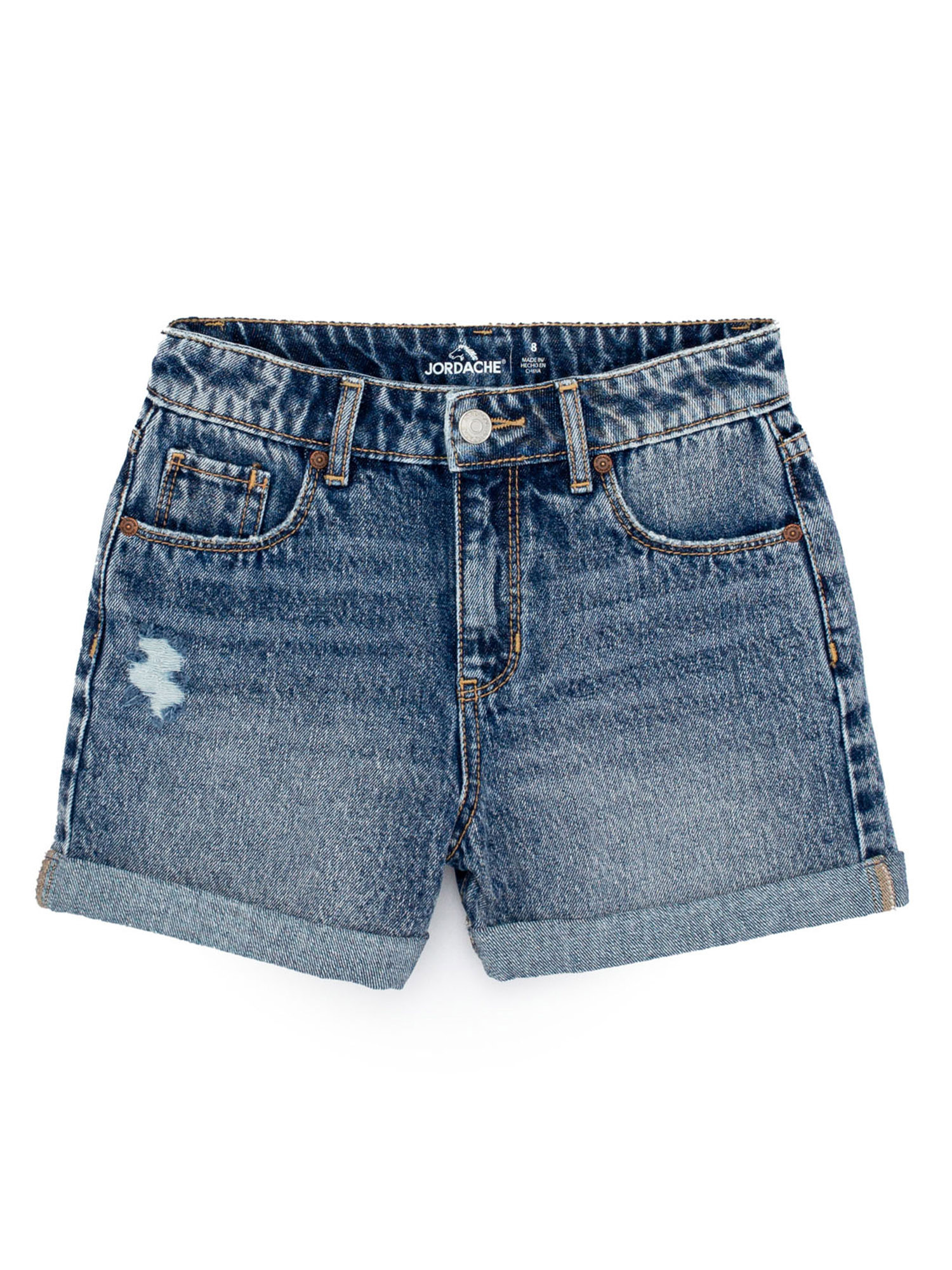 Jordache Girls High Rise Mom Short, Sizes 5-18 - Walmart.com