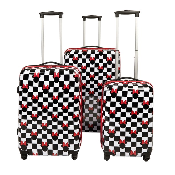 Disney Minnie Mouse 3 Piece Multicolored Luggage Assortment Set ...
