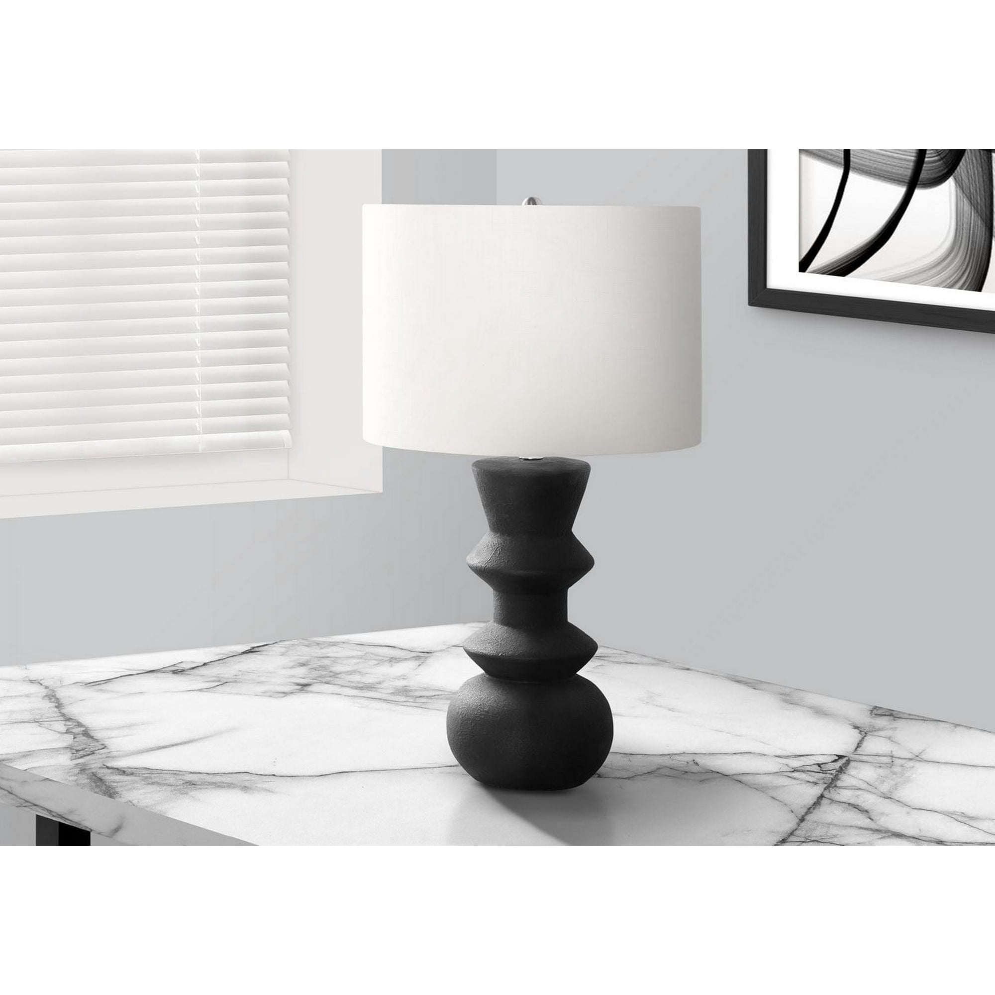 Click here for Monarch Specialties Lighting  26H  Table Lamp  Bla... prices