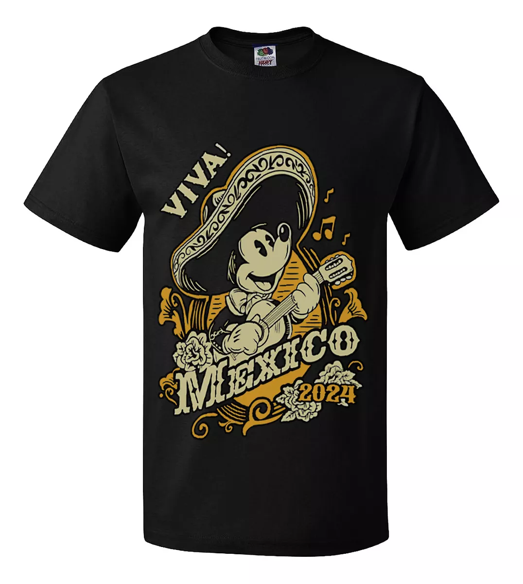 Playera Camiseta Charro Mexico Mickey Mouse Fiesta Mariachi | Walmart ...