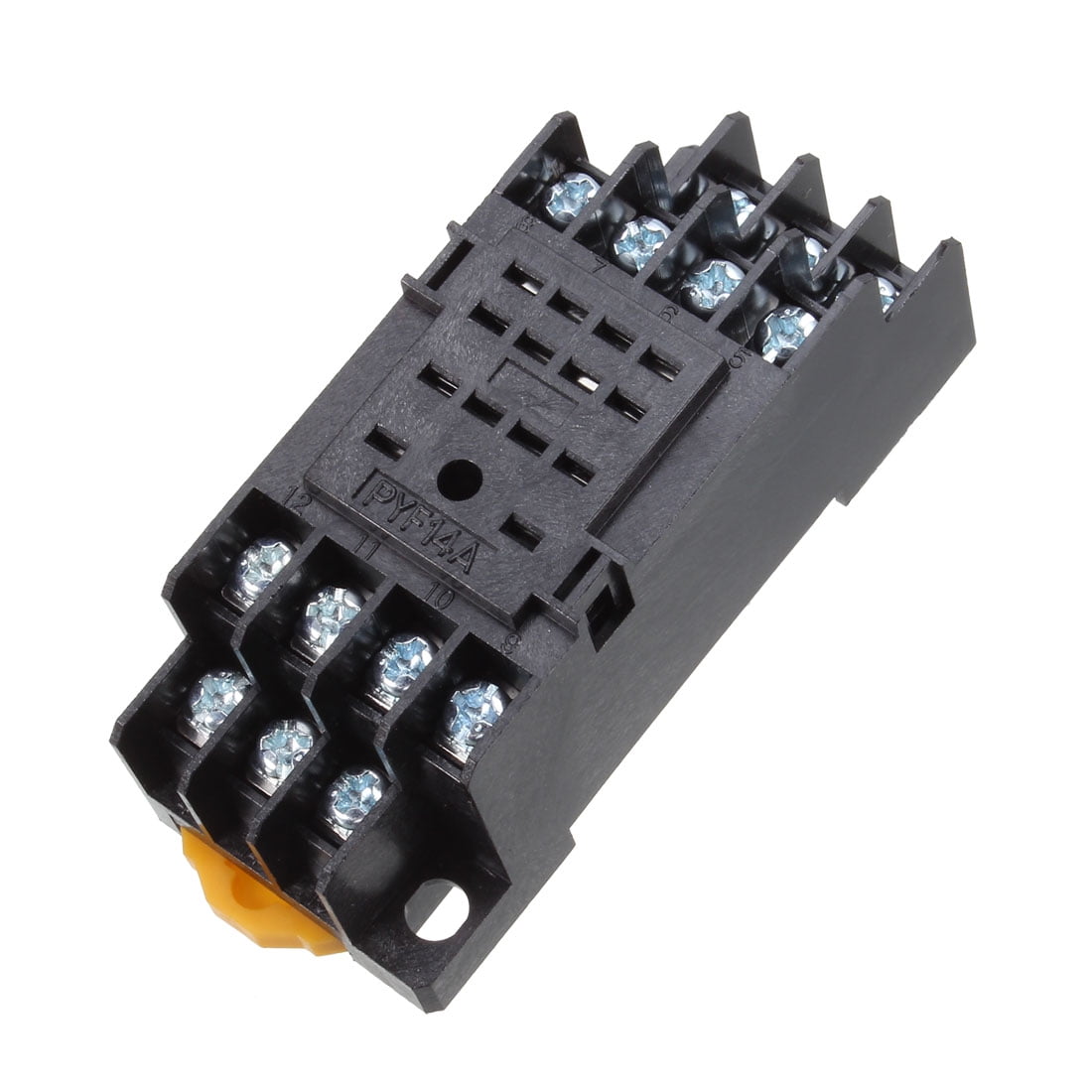 PYF14A 14Pin 35mm DIN Rail Mounted Power Relay Socket Base Holder for ... PYF14A 14Pin 35mm DIN Rail Mounted Power Relay Socket Base Holder for ...