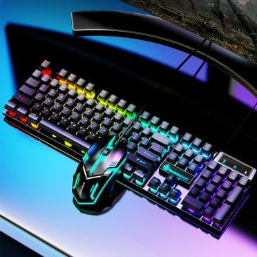 Sportsbot SS301 Blue LED Gaming Over-Ear Headset, Keyboard & Mouse ...