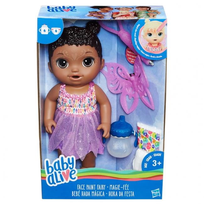 Hasbro HSBB9725 2 Baby Alive Face Paint Fairy African American ...