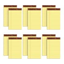 Universal Perforated Ruled Writing Pad, 5 x 8, Canary, 50 Sheets, Dozen ...