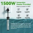 Portable Camping Shower with Heater, Long-Lasting Rechargeable Camping ...