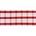 Red Tinsel Plaid Fringed Table Runner 13x72 - Walmart.com