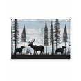 Black Bear Elk Sun Shade Sail 12'X16' Blue White Wood Grain Forest ...