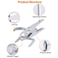 4Pack Reusable Mole Traps with Scissor Jaw Mole Killers Effective Mole ...