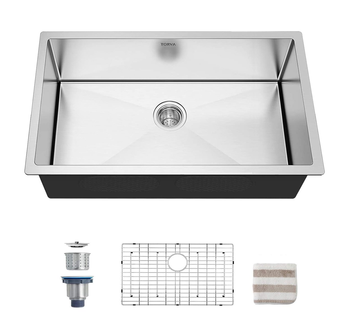 KRAUS Premier 15-inch 18 Gauge Rectangular Undermount Single Bowl ...