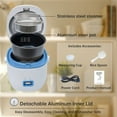 Mini Rice Cooker, 1 Cup-2 Cup Non-Stick Coated Insert Small Food ...