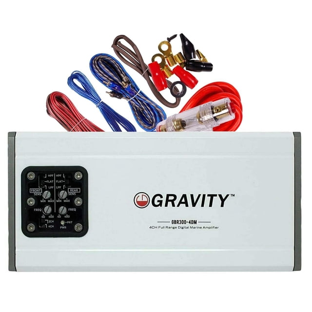 Gravity 600Watt RMS 4Channel MOTORCYCLE MARINE BOAT RZR/ATV/UTV ...