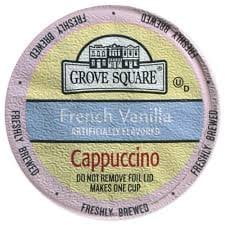 Grove Square French Vanilla Cappuccino K-Cup Coffee Pods - 96 Count (4 ...