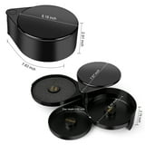 Kusmil 3 Tier Bar Glass Rimmer for Salt, Sugar, Lime Juice, Cocktail ...