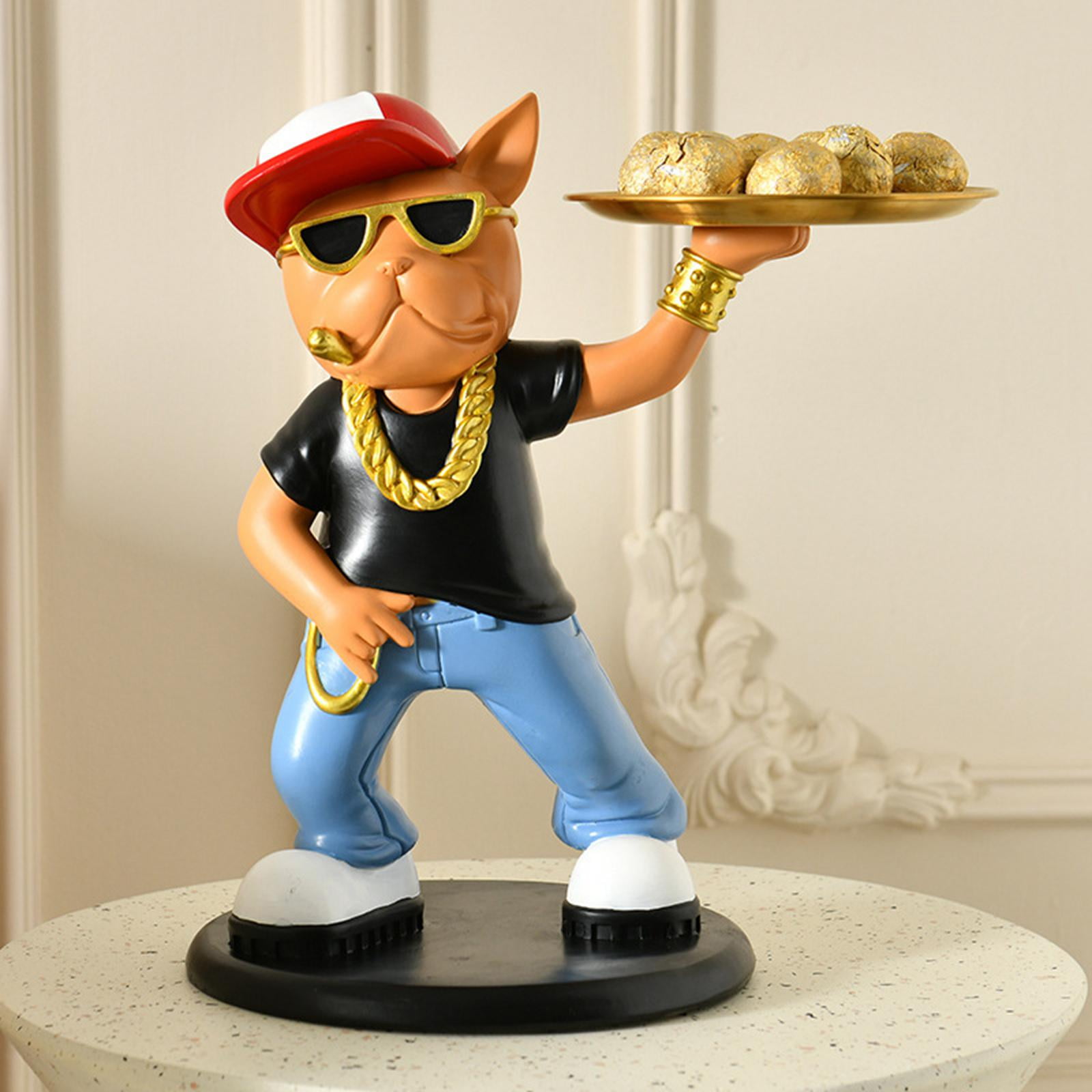 Penguin Butler Statue