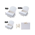 10PCS White Gift Boxes with Lids & Ribbons - Perfect for Bridesmaid ...