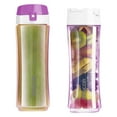 Sencor SBL2208RS Smoothie Blender with 2 Bottles (0.3-Liter and 0.6 ...