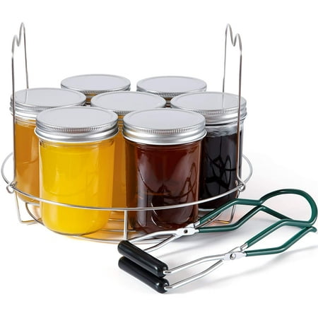 HTWW 2 Pieces Canning Rack with Canning Jar Lifter, Stainless Steel ...