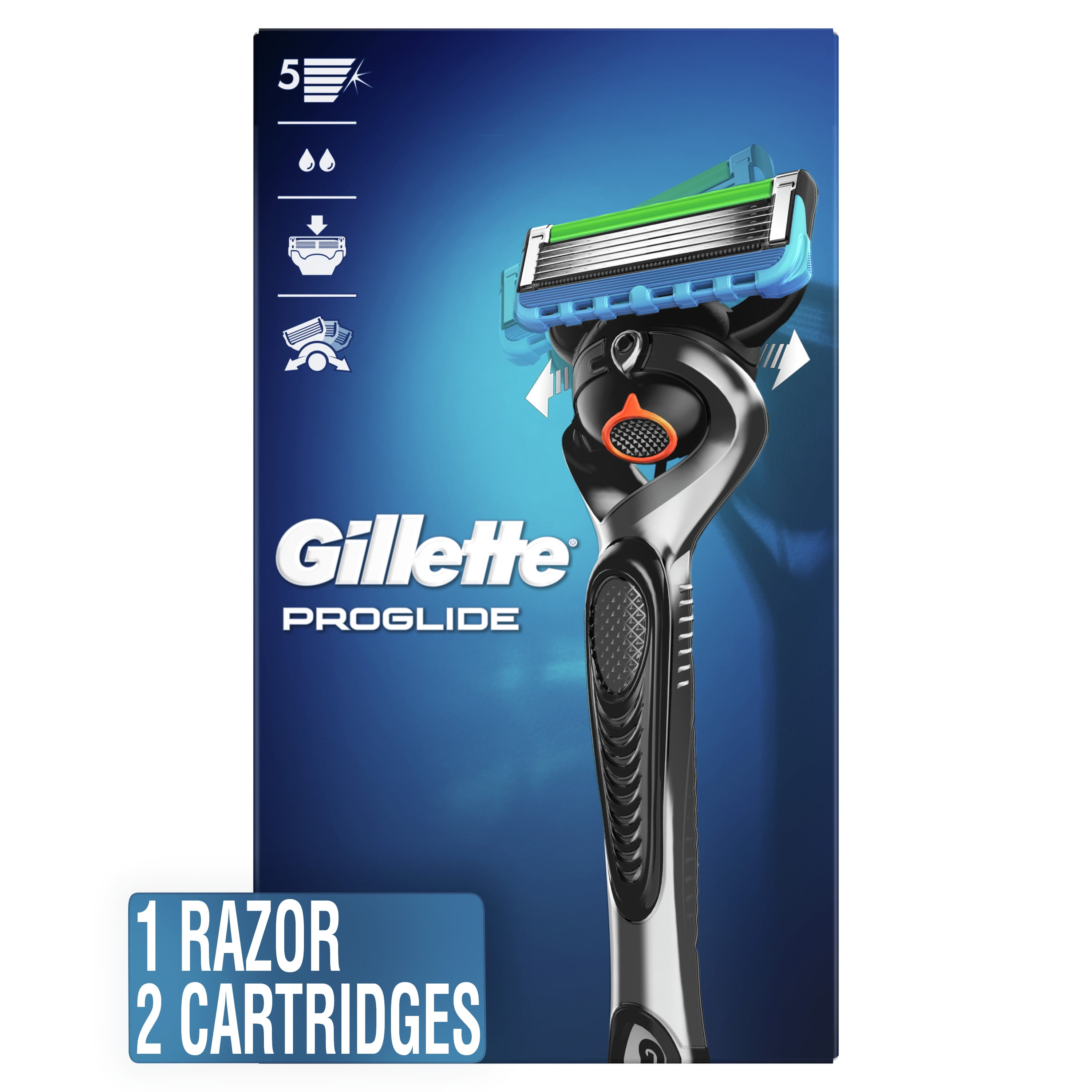 Gillette ProGlide Men's Razor Handle and 2 Blade Refills – Walmart ...