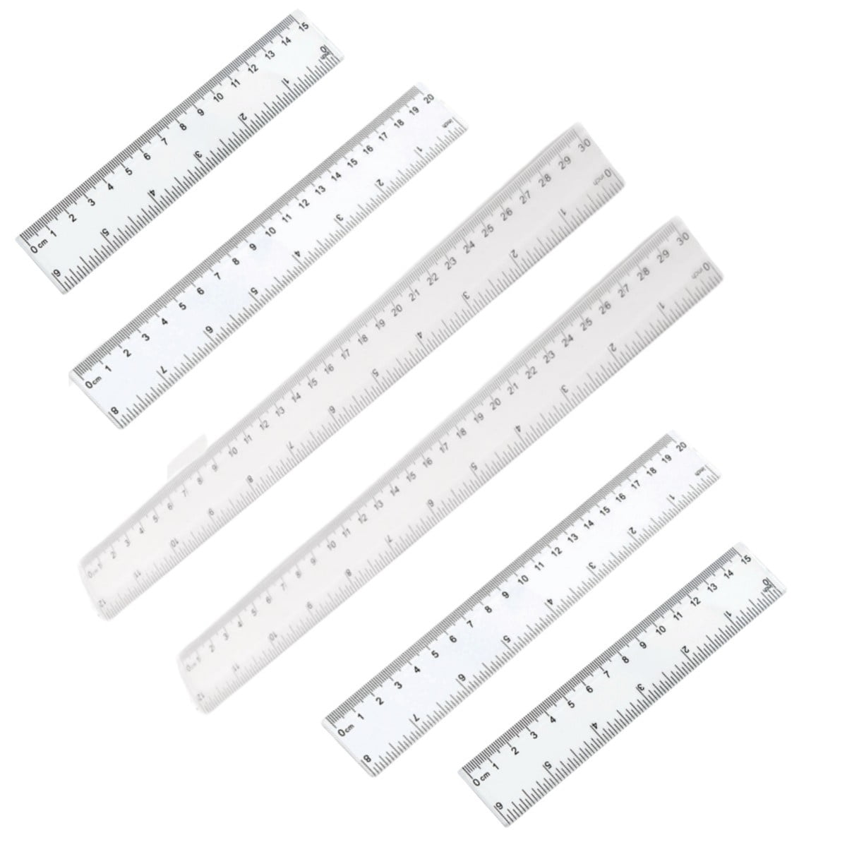 Plastic Ruler Straight Ruler Plastic Measuring Tool for Student School ...