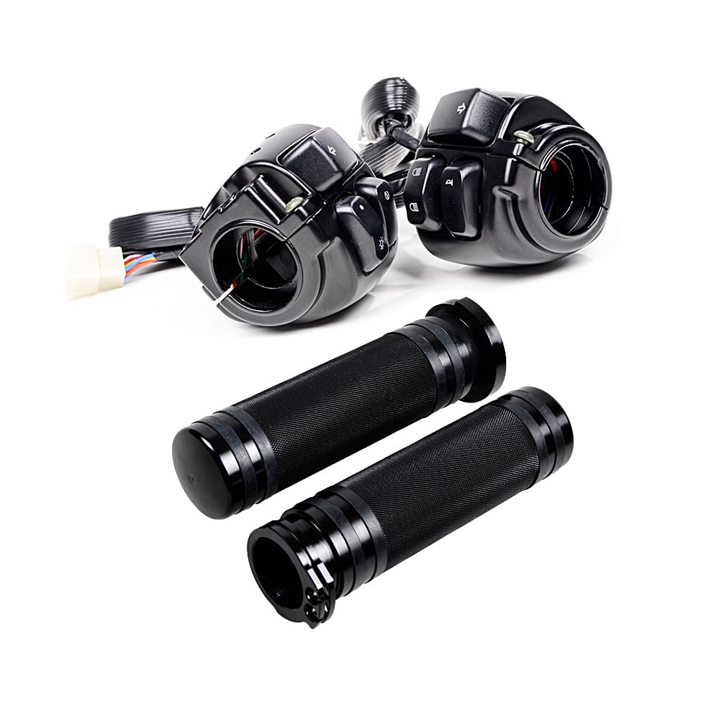 Motorcycle Switches Control with Wiring Harness and Custom Hand Grips ...