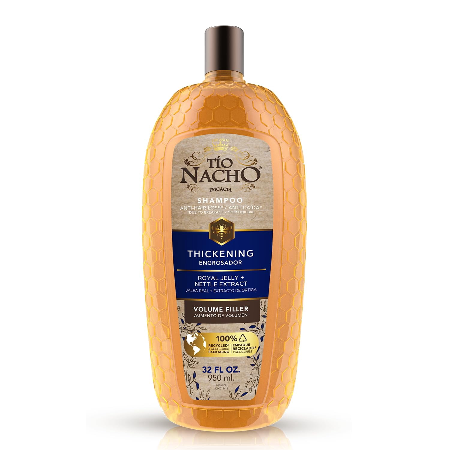 Champú Tio Nacho, espesante y voluminizador, anticaída, 950 ml ...