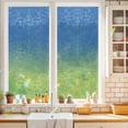 Blue Yellow Minimalist Gradient Window Privacy Film, Rainbow Film ...