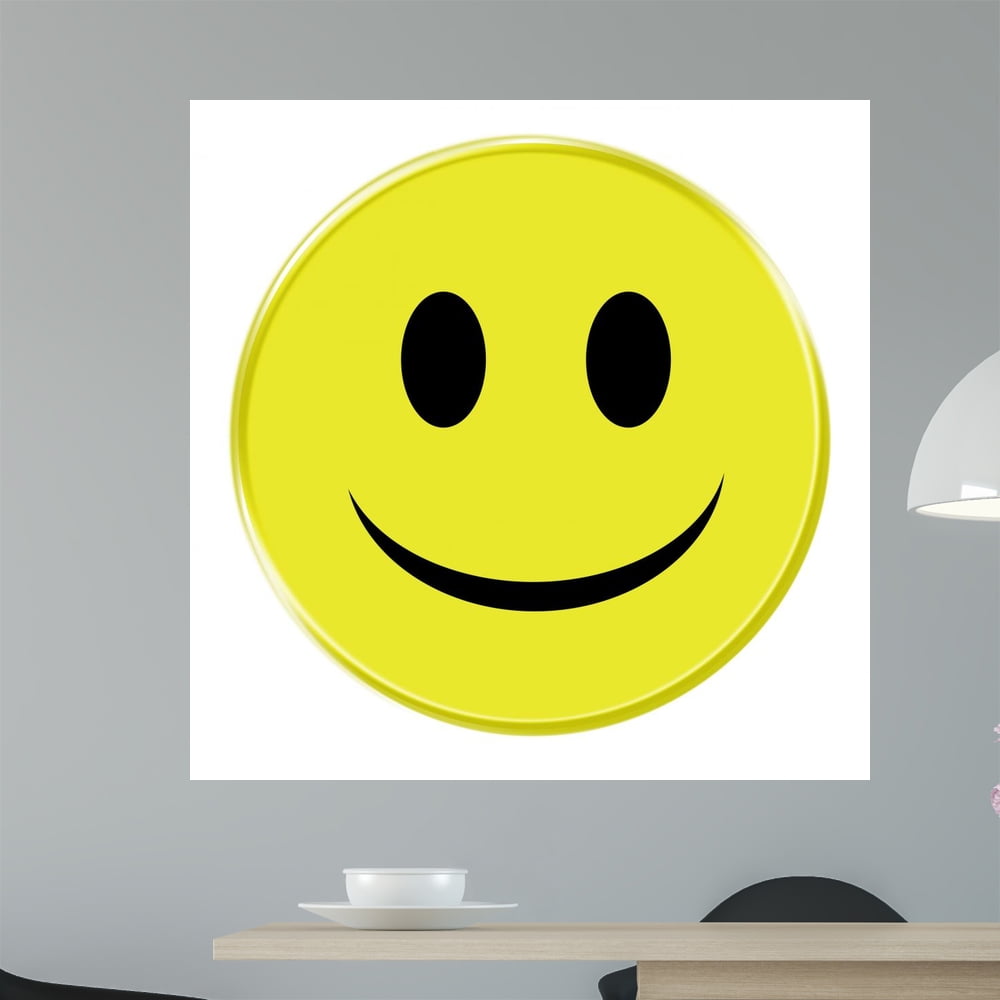 Lucky Smiley Wall Mural Decal by Wallmonkeys Vinyl Peel and Stick ...