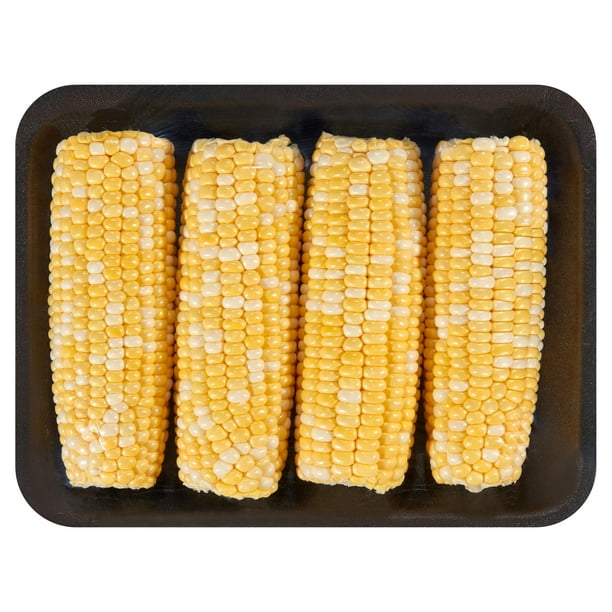 Fresh Sweet Corn on the Cob, (4 Count Tray) - Walmart.com