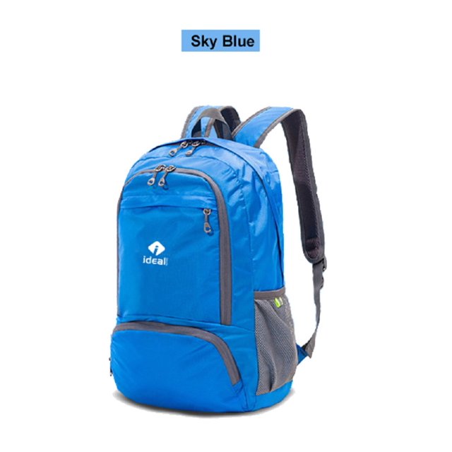 IdealTech Lightweight Packable Durable Foldable Water Resistant Travel Hiking Camping Backpack ...