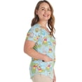Tooniforms Scrubs Top For Women V-Neck Print TF737 - Walmart.com