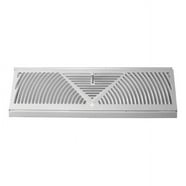 "Imperial 18"" White Metal Decorative Baseboard Register with ...