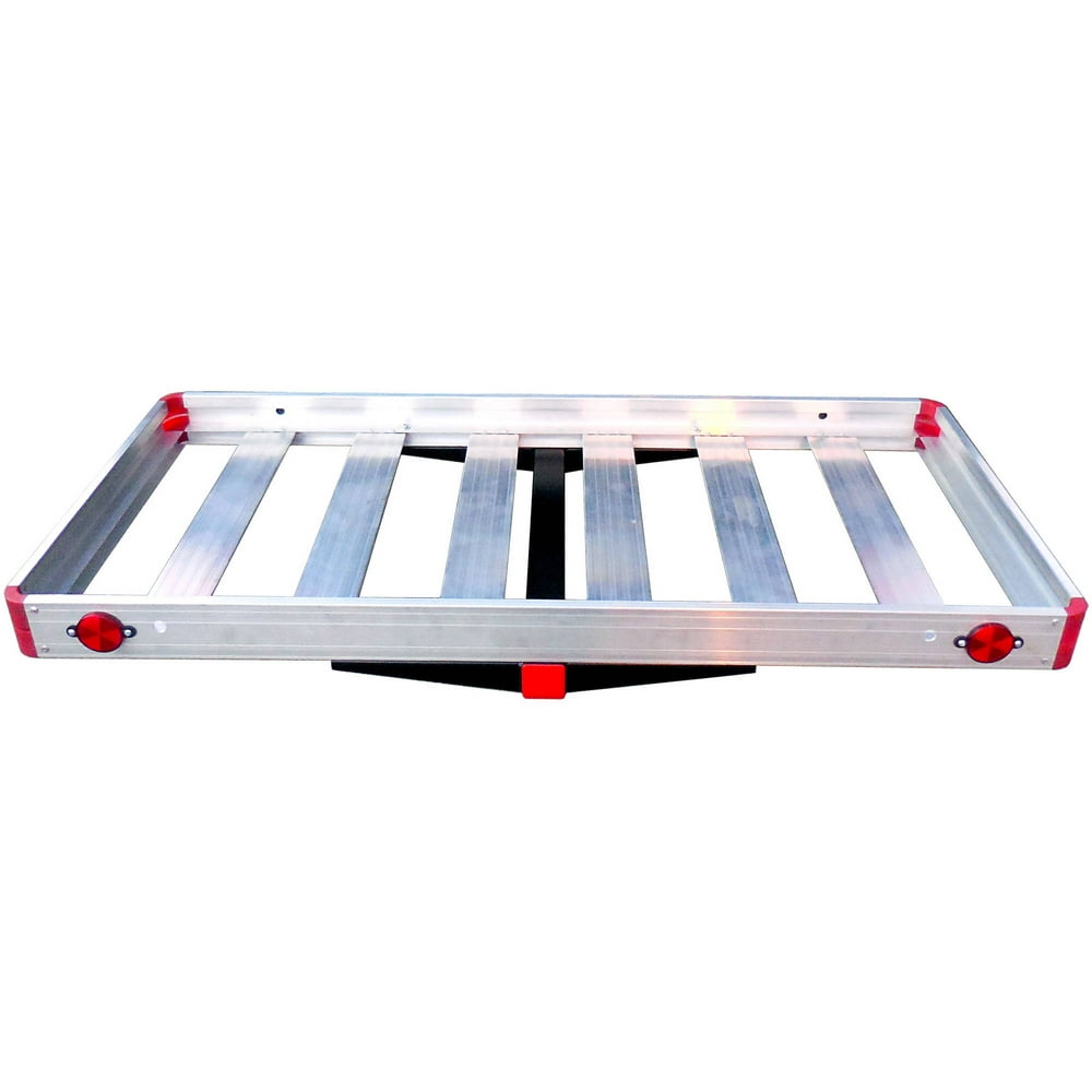 MaxxHaul 70422 Hitch Mount Aluminum Cargo Carrier, 500 lb Capacity ...