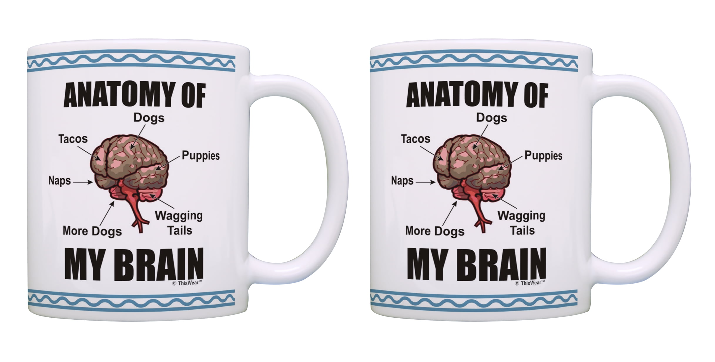 ThisWear Joke Gifts Naps Tacos and Dogs Mug Set Funny Dog Coffee Mugs ...