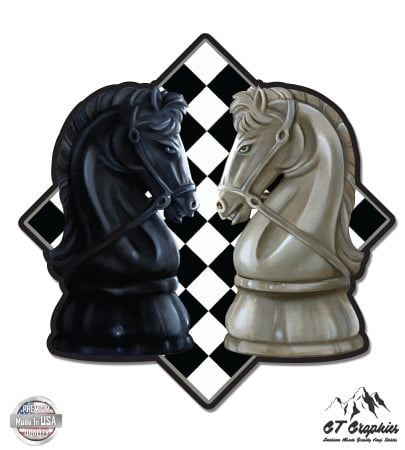 Chess - 8" Vinyl Sticker - For Car Laptop I-Pad - Waterproof Decal ...