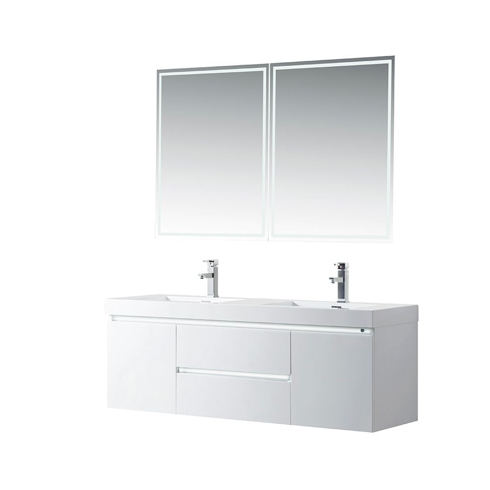 Click here for Vanity Art 60 Inches Double Sink Wall Mounted Bath... prices