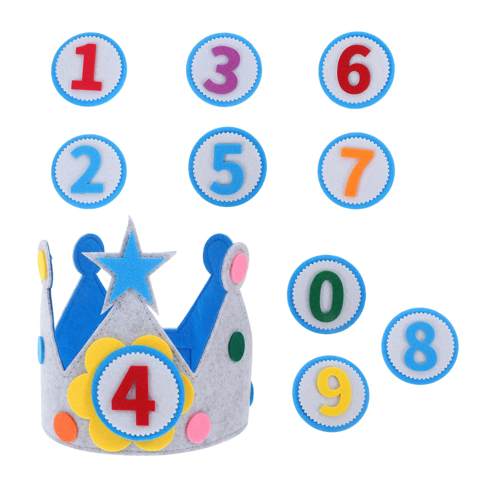 Click here for Phenofice 1set Assorted Color Felt Birthday Party... prices