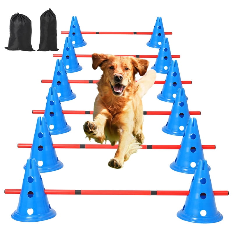 Click here for Tropow Dog Agile Hurdle Cone Set- 12 Cones & 6 Adj... prices
