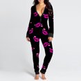 Tmoyzq Plus Size Womens Sexy Jumpsuit Sleepwear Casual Long Sleeve