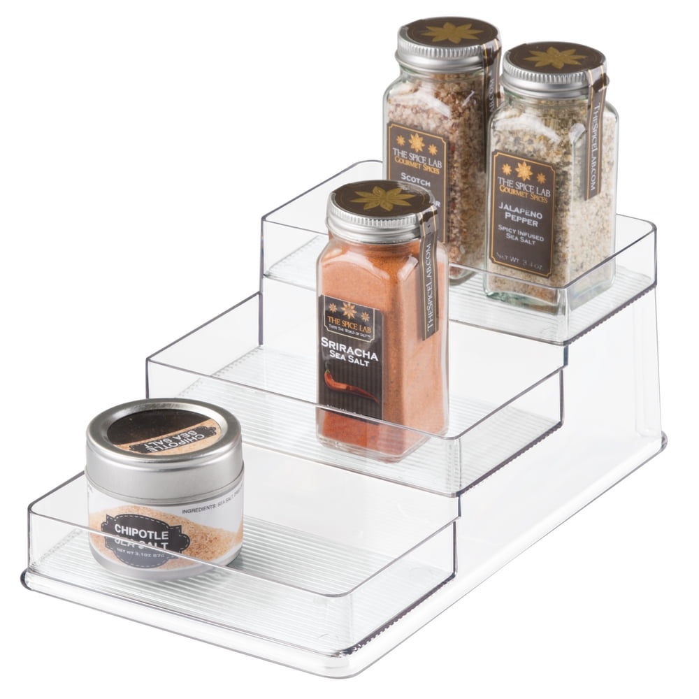 InterDesign Linus Stadium Clear Spice Rack Organizer - Walmart.com ...