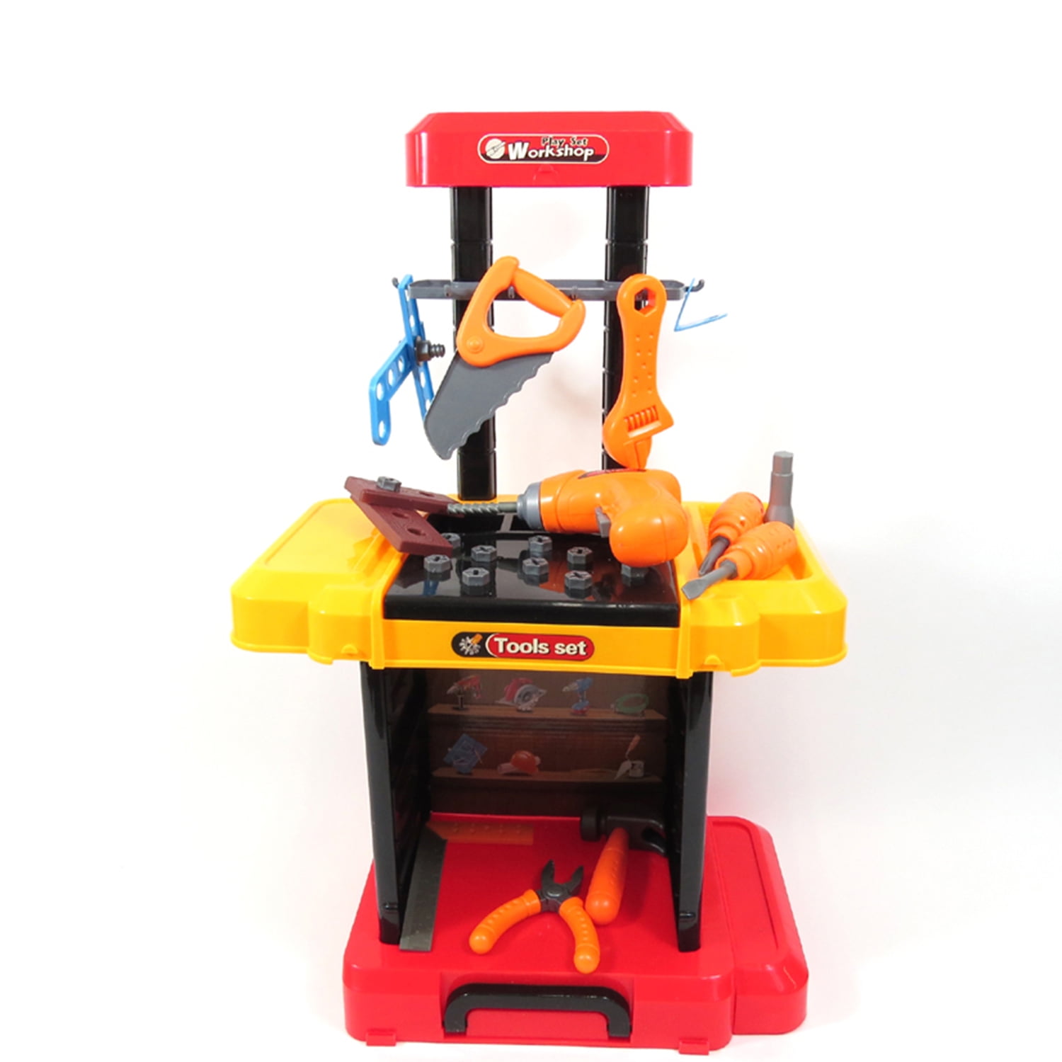 Kids Tool Workshop Bench, Boys Toy Work Shop Tools Workbench Toy Gift ...