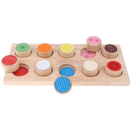 yayagoli Kids Children's Wooden Montessori Tactile Sensory SEN Touch ...