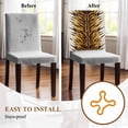 Chair Covers Set of 4 Exotic Tiger Stripe Texture Chair Slipcover ...
