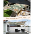 Bohemia Turkish Pattern Sun Shade Sail 12'X16' Green Retro Ethnic Style ...